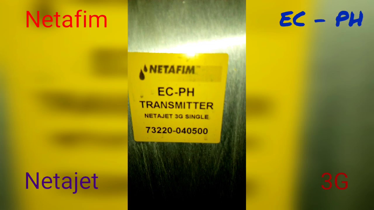 Netafim :Netajet 3G transmettre EC& PH - YouTube