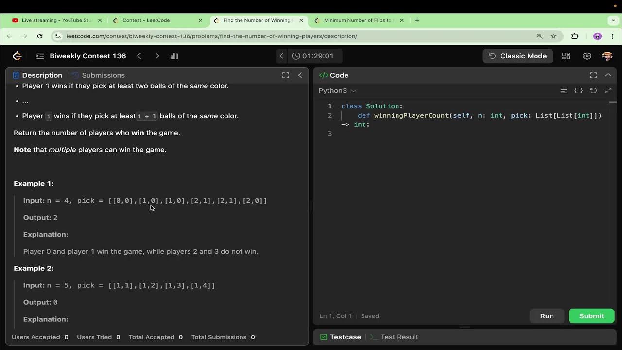 LeetCode Biweekly Contest 136 Screencast - YouTube