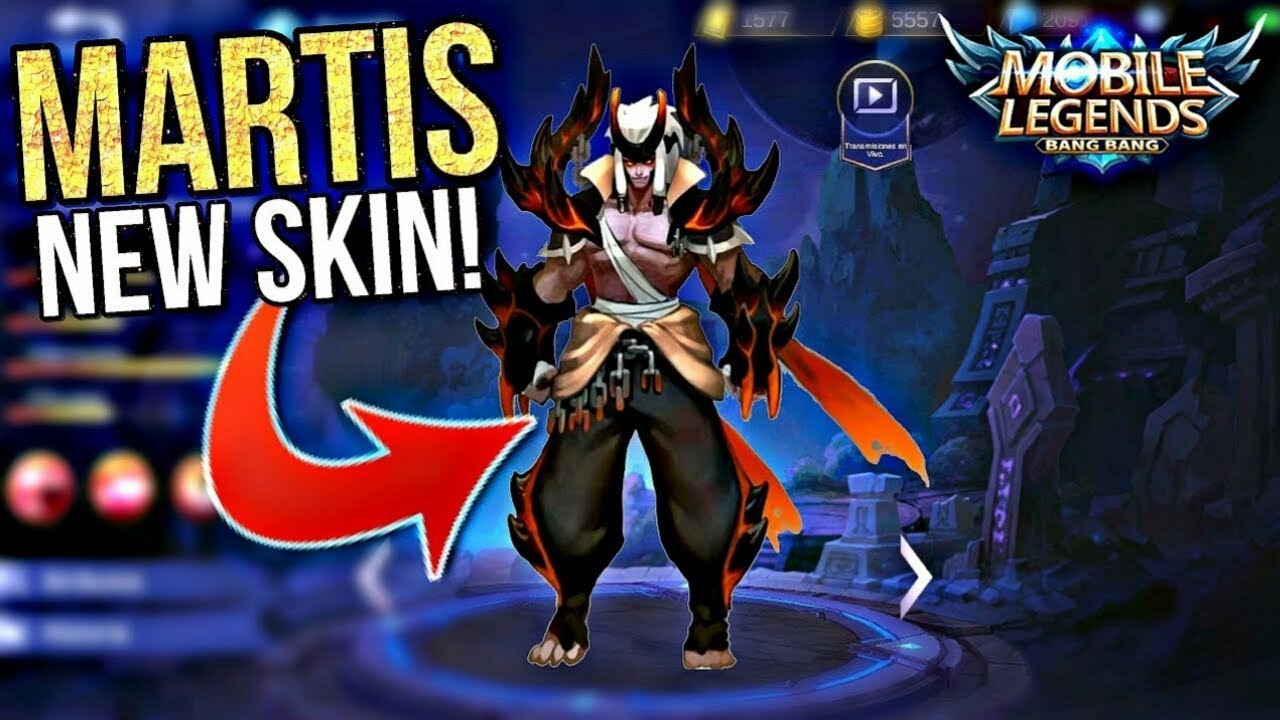 New Skin Martis - Searing Saw!! | Mvp EM | Mobile Legends - YouTube