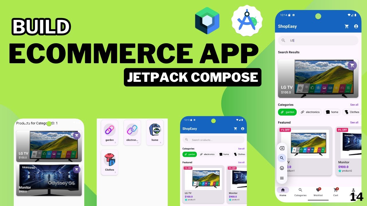 Ecommerce App -- Build Shopping App with Jetpack Compose #android #jetpack #compose - YouTube