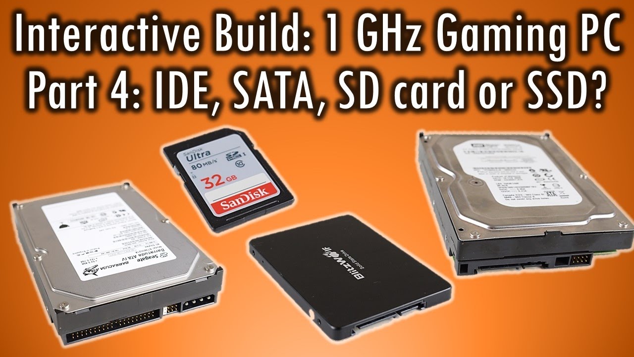 1 GHz Retro PC Build Part 4: IDE, SATA, SD card or SSD - YouTube