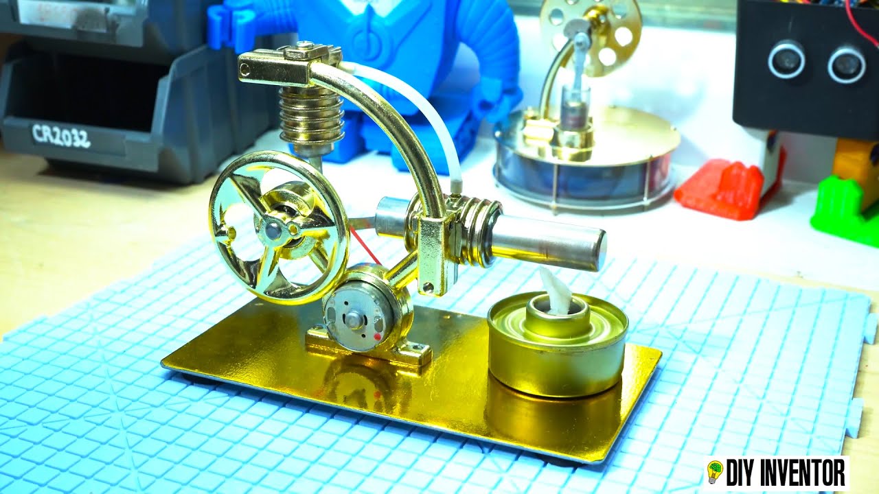 Amazing Stirling Engine Generator for 25$ - YouTube