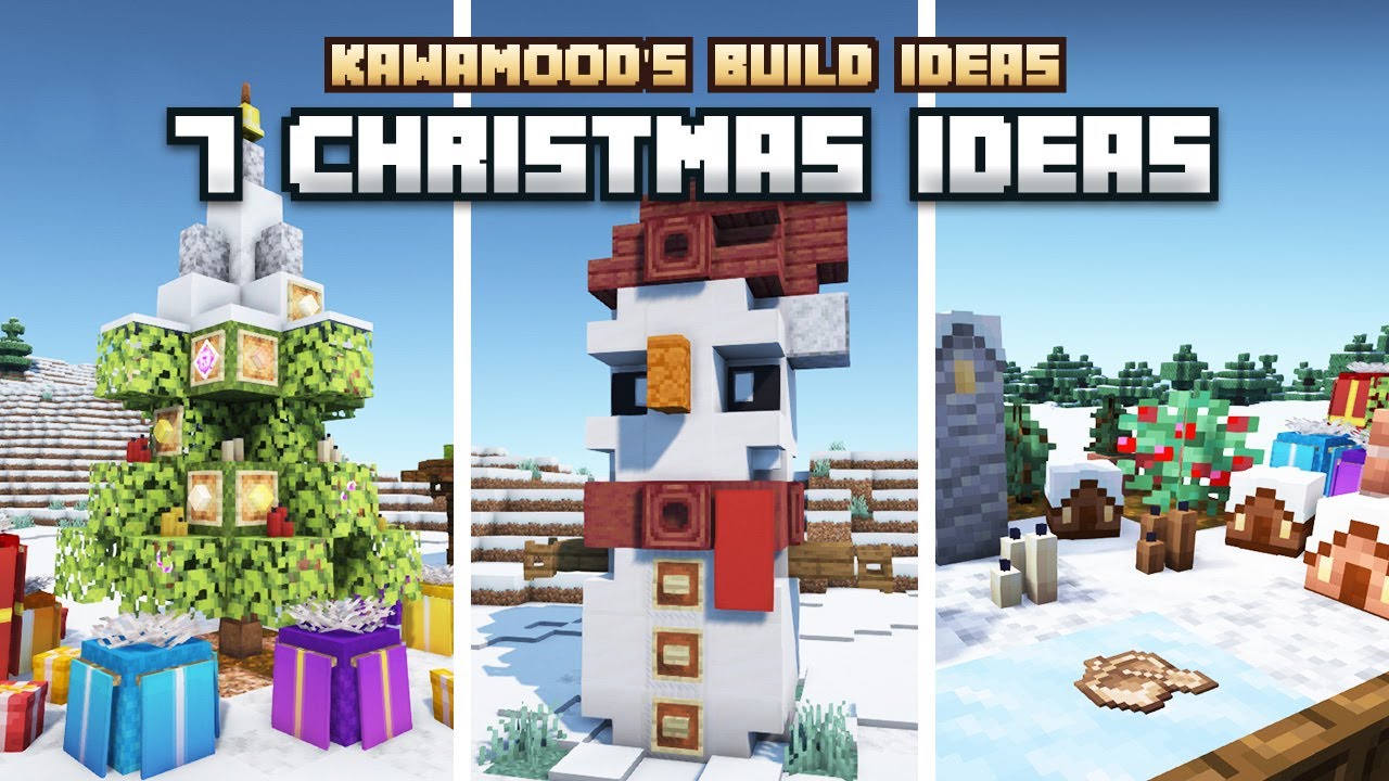 7+ Minecraft Christmas Build Ideas - YouTube