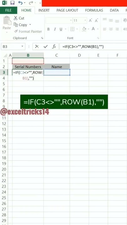 Automatic/Dynamic Serial Number in excel | Automatic serial number | Autofill serial number in ...
