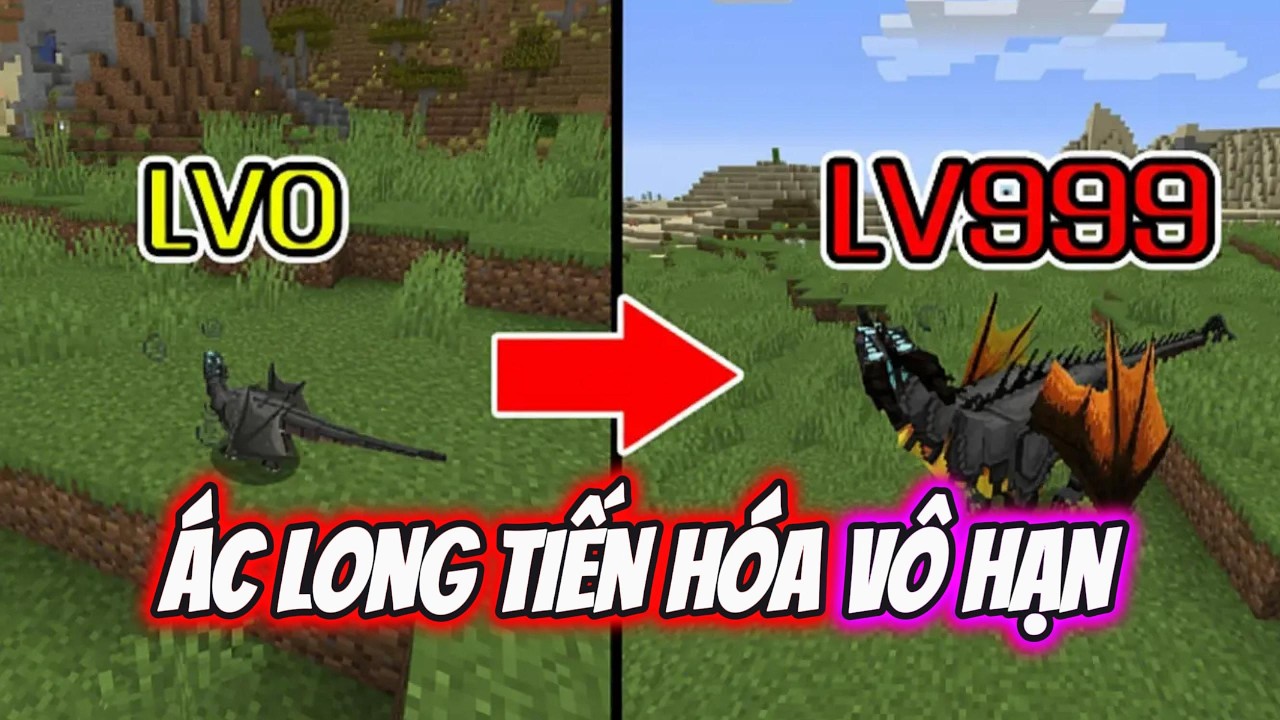 Tôi Có Thể Thăng Cấp Ác Long Vô Hạn Trong Minecraft! - YouTube