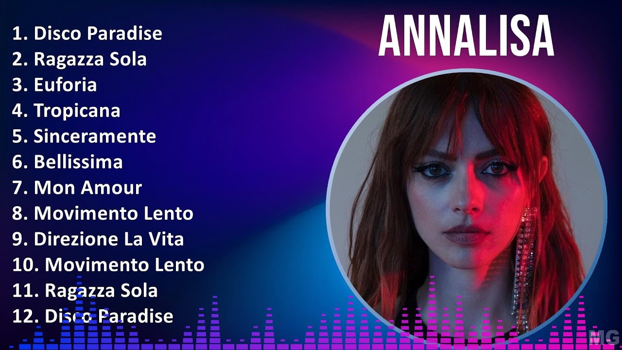 Annalisa 2024 MIX Greatest Hits - Disco Paradise, Ragazza Sola, Euforia ...