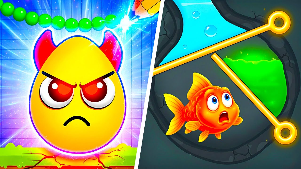 Draw To Smash vs Save the Fish 🎯🌊 Max Level Gameplay Walkthrough ...