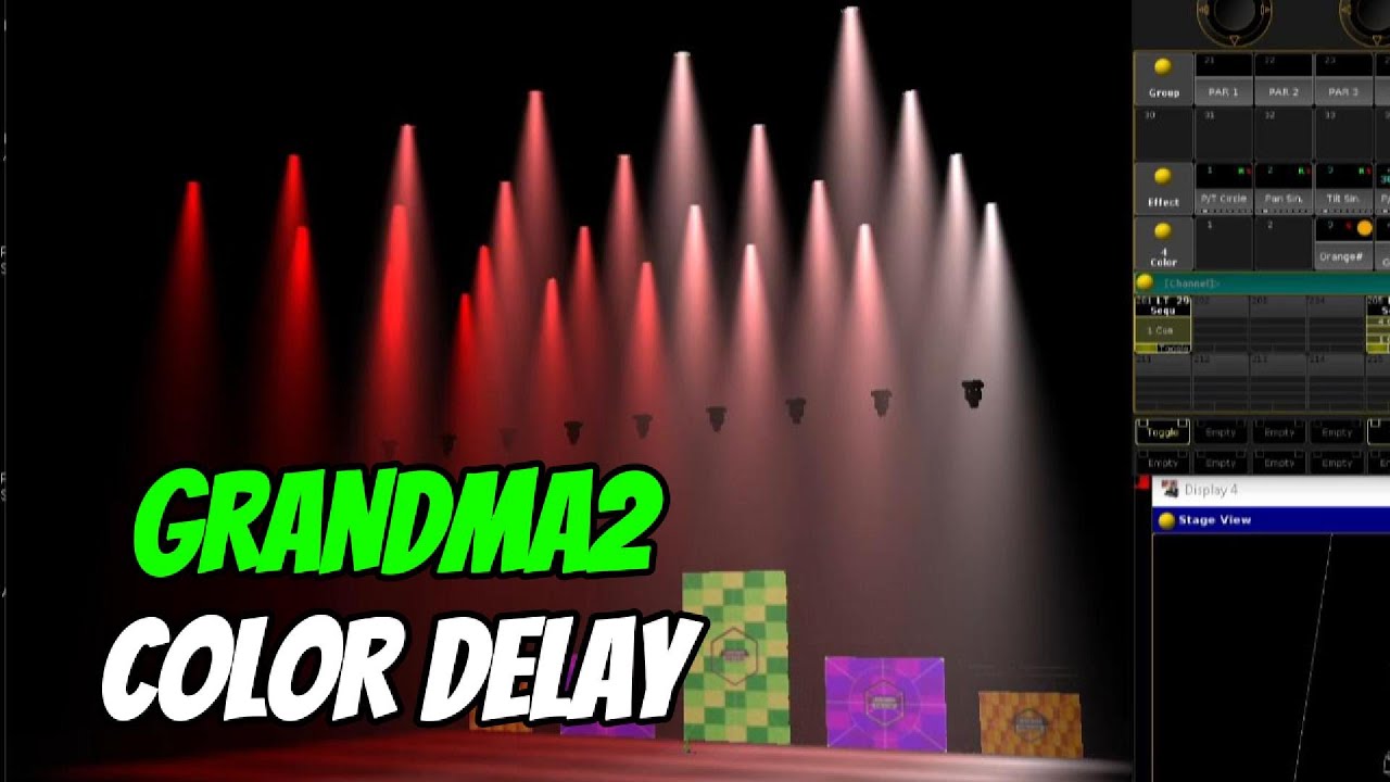 GRANDMA2 COLOR DELAY - YouTube