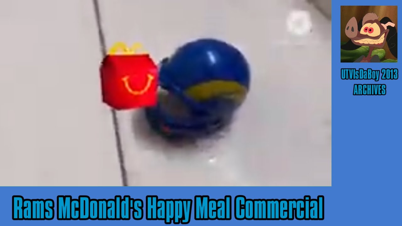 (DDF REUPLOAD) Rams McDonald's Happy Meal Commercial - YouTube