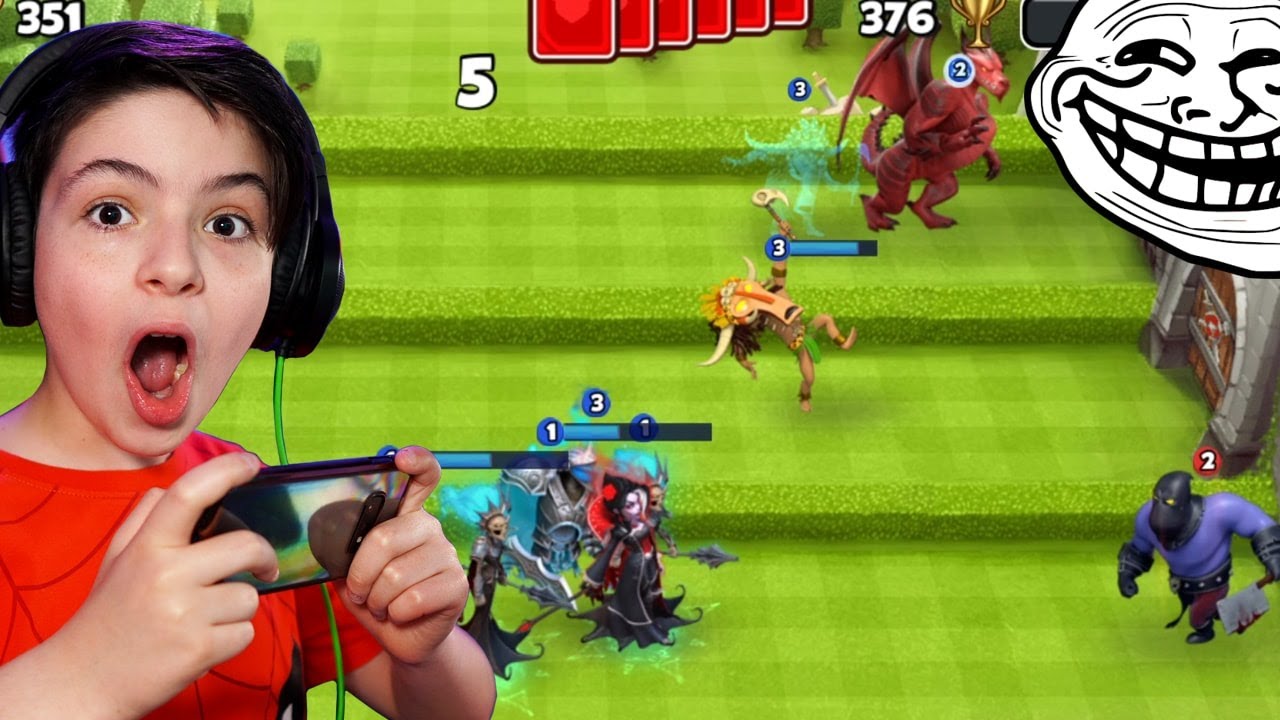 FULL LEGENDARY DECK - TROLL IN CASTLE 1 😂😂😂 #5 - Castle Crush - YouTube