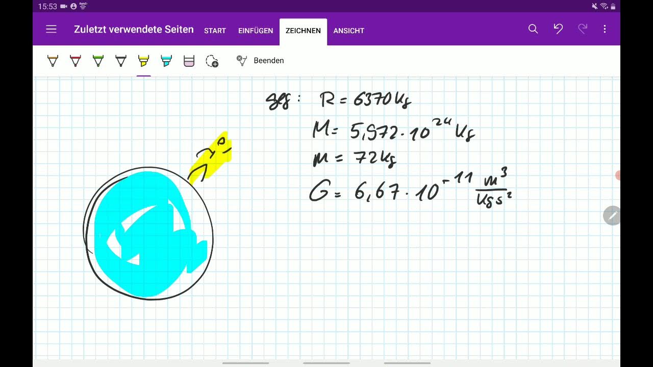 Ph10 Newtons Gravitationsgesetz Bsp - YouTube