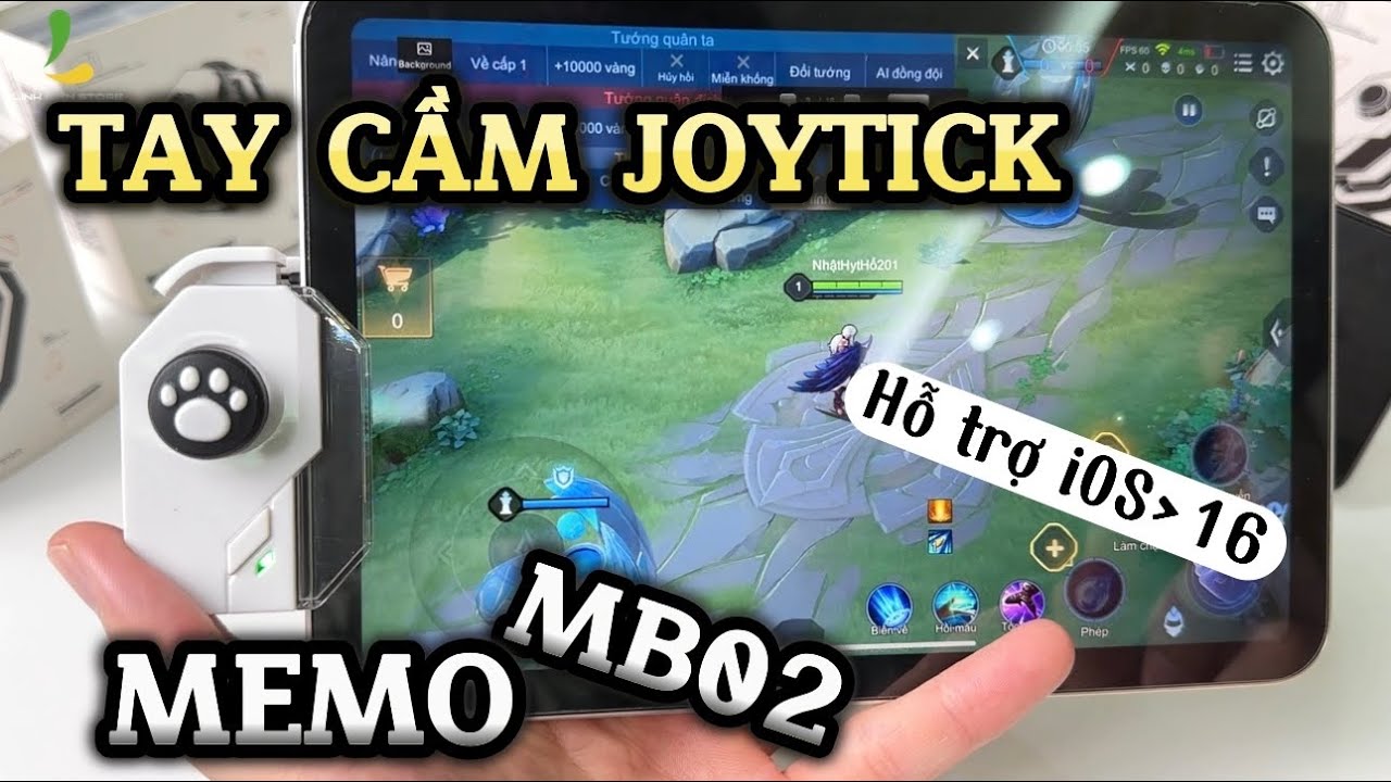 [iOS] HƯỚNG DẪN cài đặt tay cầm chơi game MEMO MB02 game Liên Quân ,Tốc Chiến - YouTube
