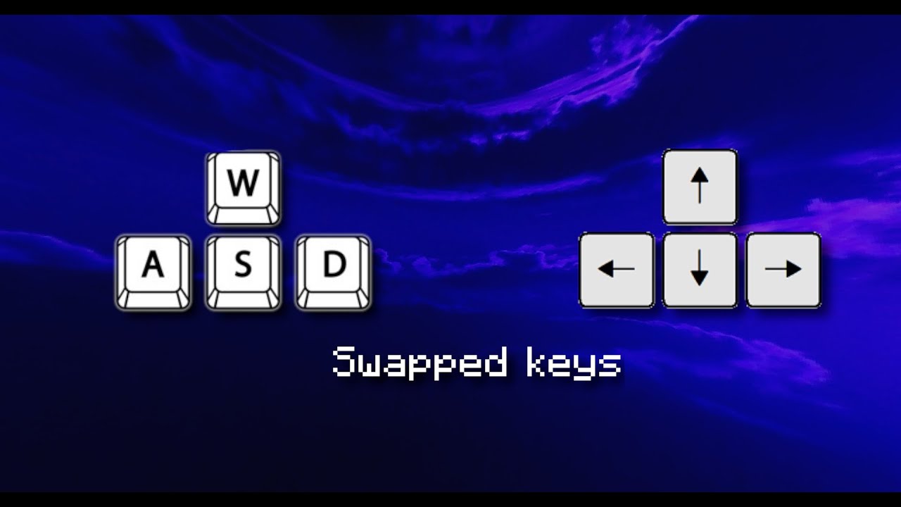 How to fix "WASD" keys swapped with arrow keys. (Redragon k552 keyboard) - YouTube