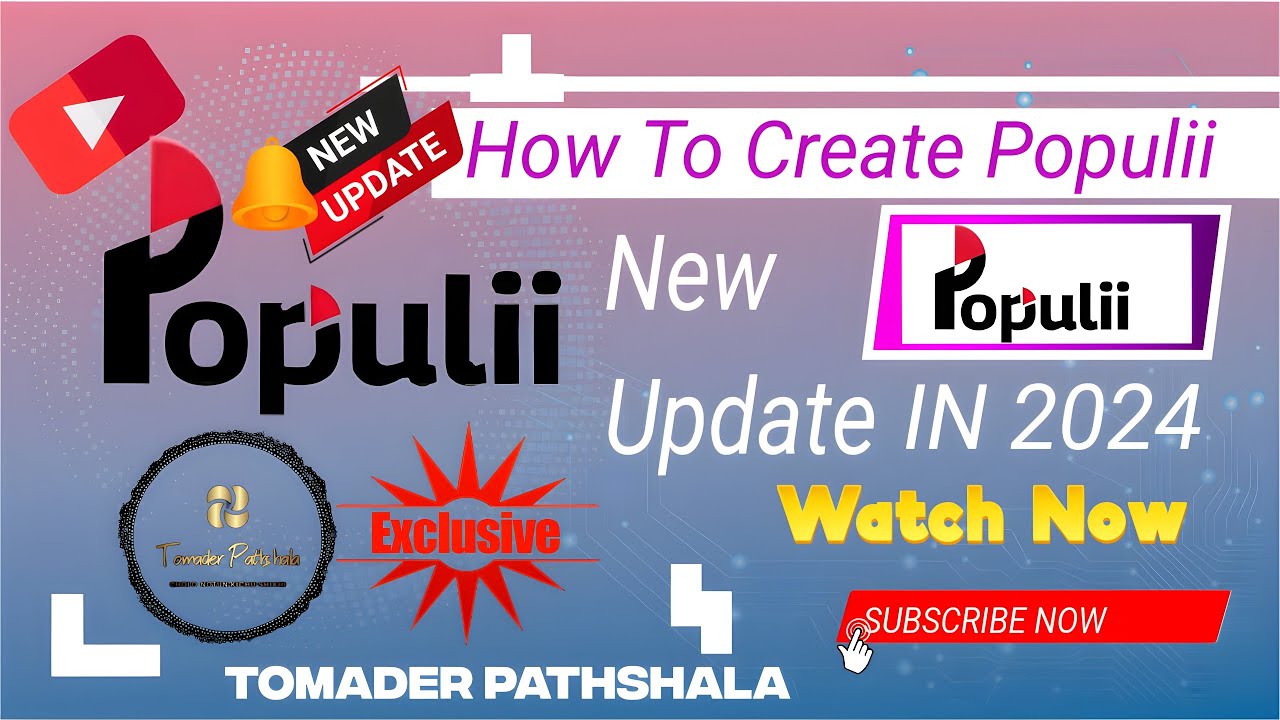 How To Create Populii New Update Step By Step #populii #tomaderpathshala #workfromhome # ...