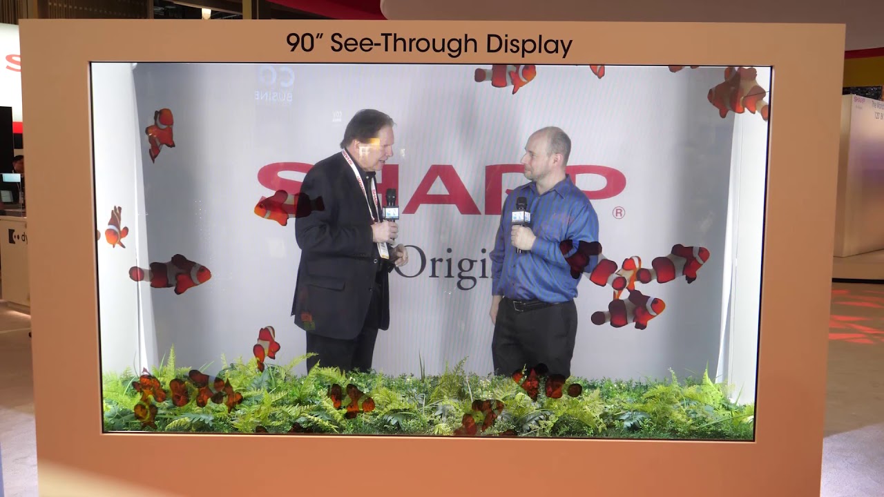 Sharp 120" 8K LCD Display, 90" See-Through Display, & Smart Kitchen ...