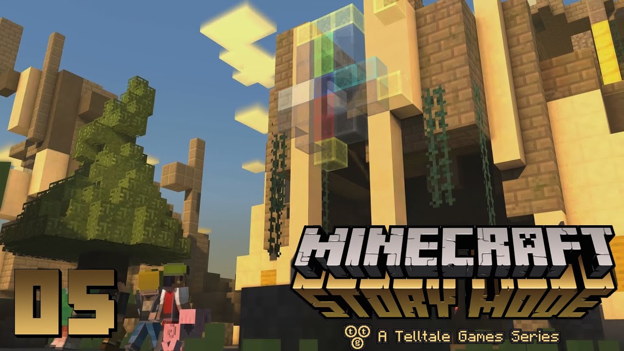Minecraft Story Mode #05 - Le temple de l'Ordre de la Pierre - YouTube