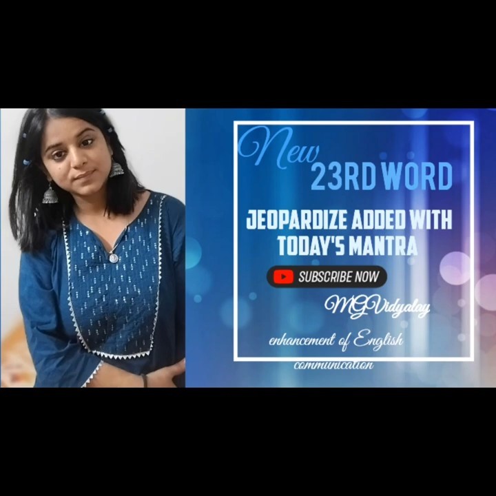 23rd word to be practice to enhance the verbal communication skill ...