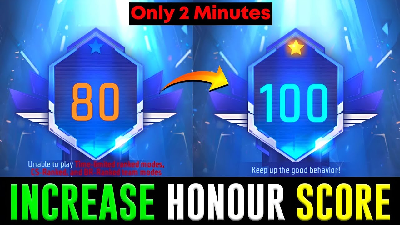 How To Increase Honour Score In Free Fire 2024 | Honour Score Kaise ...