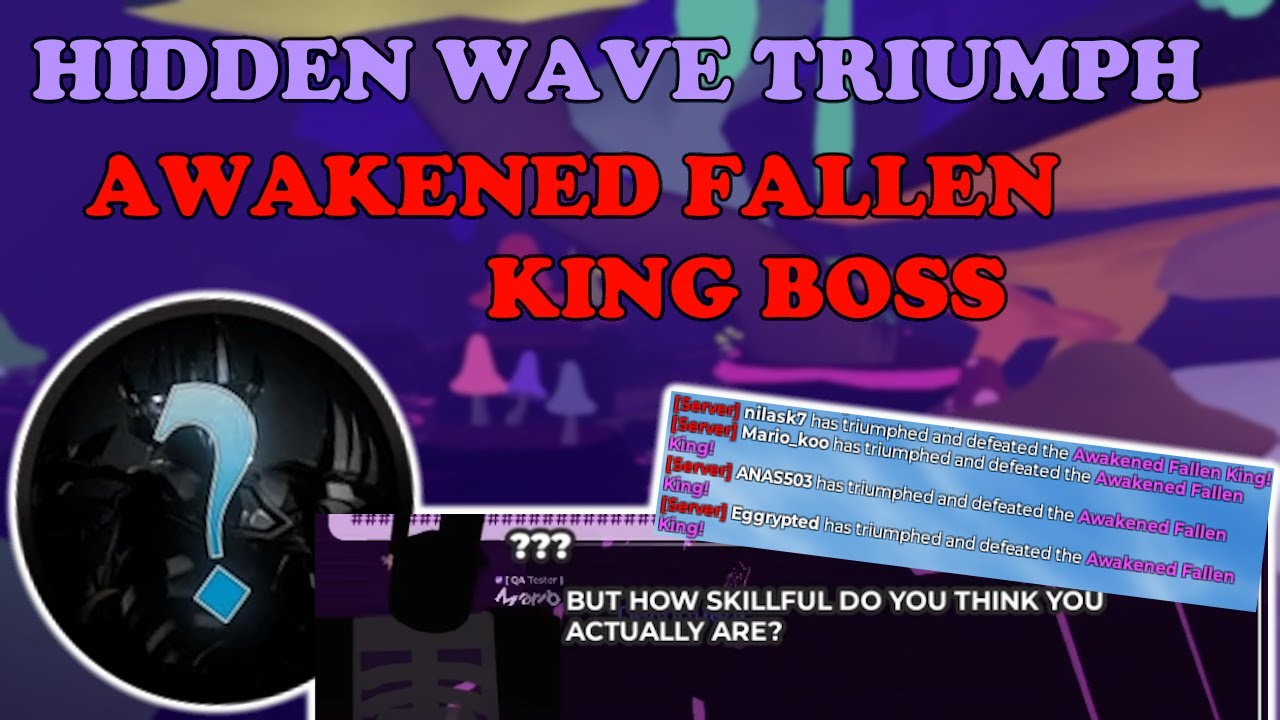HIDDEN WAVE TRIUMPH! Awakened Fallen KING AS SECRET BOSS! || Tower ...