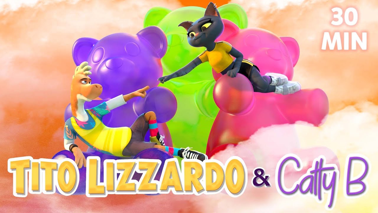 TITO LIZZARDO & CATTY B🦖😻 COLECCIÓN Golosina y más canciones de Tito ...