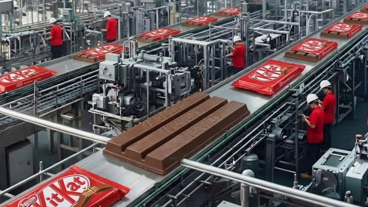 ¡Toda la línea Kit Kat funciona como por arte de magia! Kit Kat Factory ...