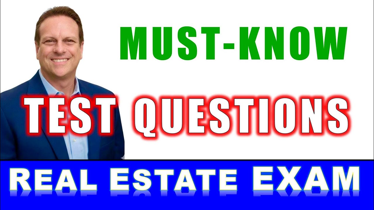 Test Questions to Pass the Real Estate Exam. - YouTube
