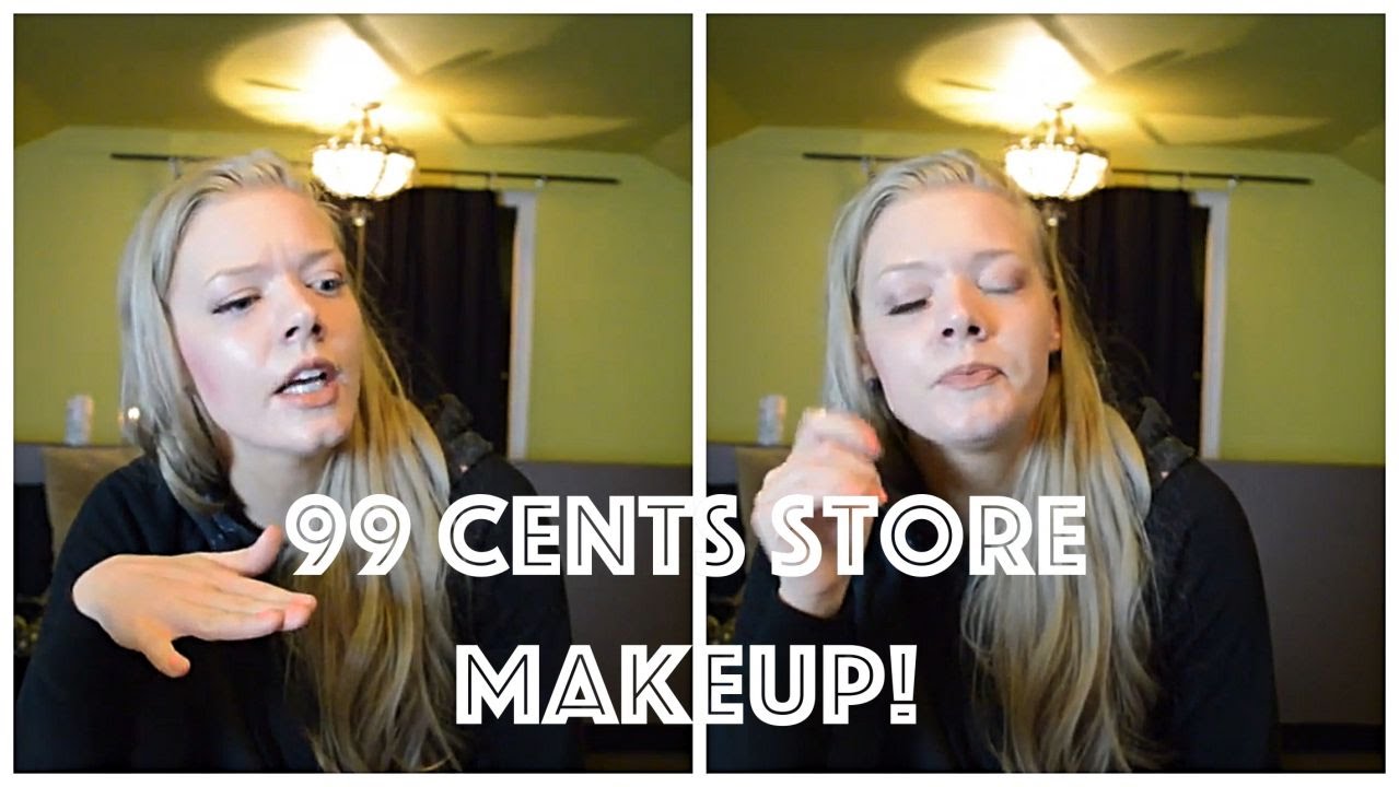 FULL FACE USING ONLY 99 CENTS STORE MAKEUP || Lindsay Molnar - YouTube