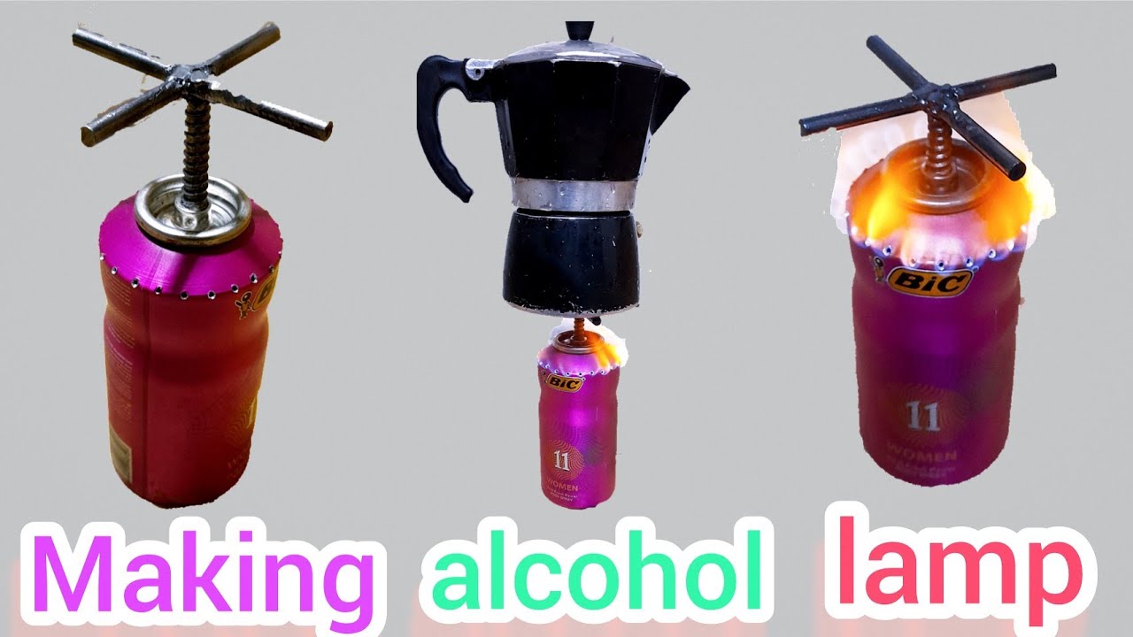 Learning how to make an alcohol lamp with deodorizing spray - YouTube