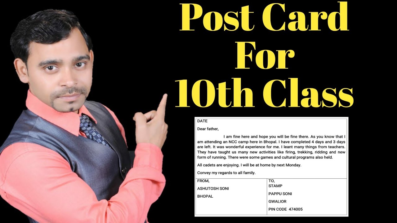 Post Card for Class 10th by Yashpal sir - YouTube