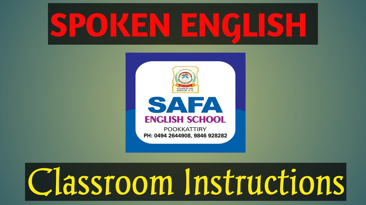 SPOKEN ENGLISH (Classroom Interaction) - YouTube