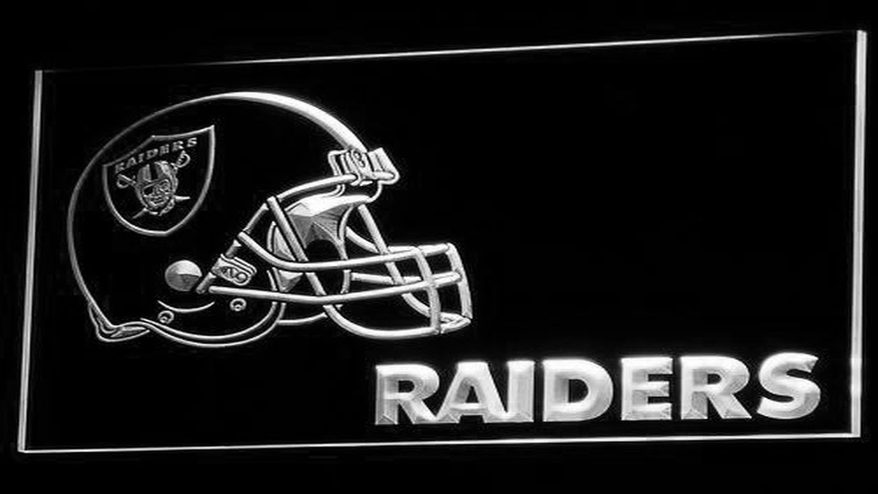 Oakland Raiders Helmet LED Neon Sign - YouTube