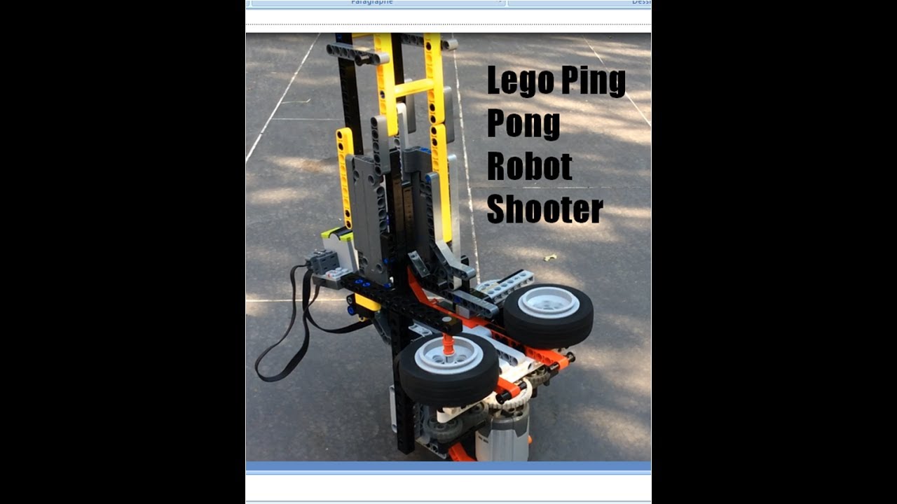 Lego Ping Pong Shooter Robot - YouTube