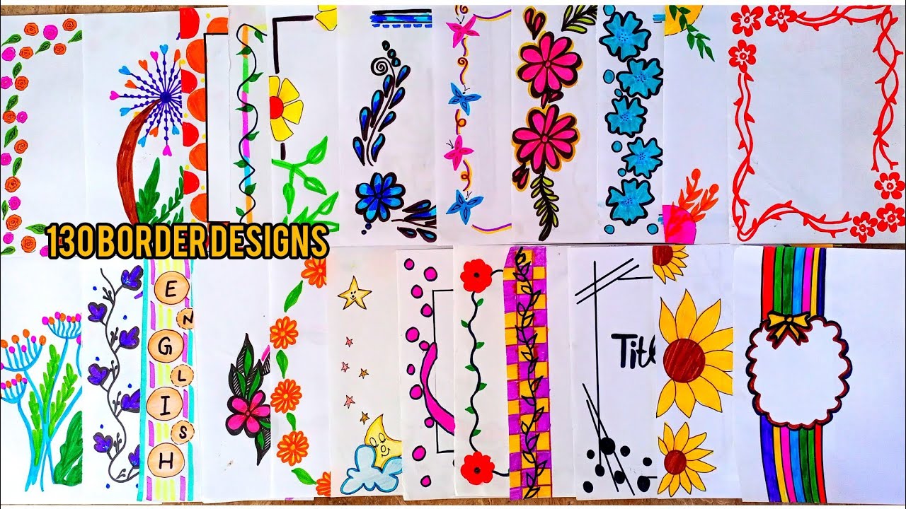 130 Border Designs|School Project Designs|Front Page Designs For ...