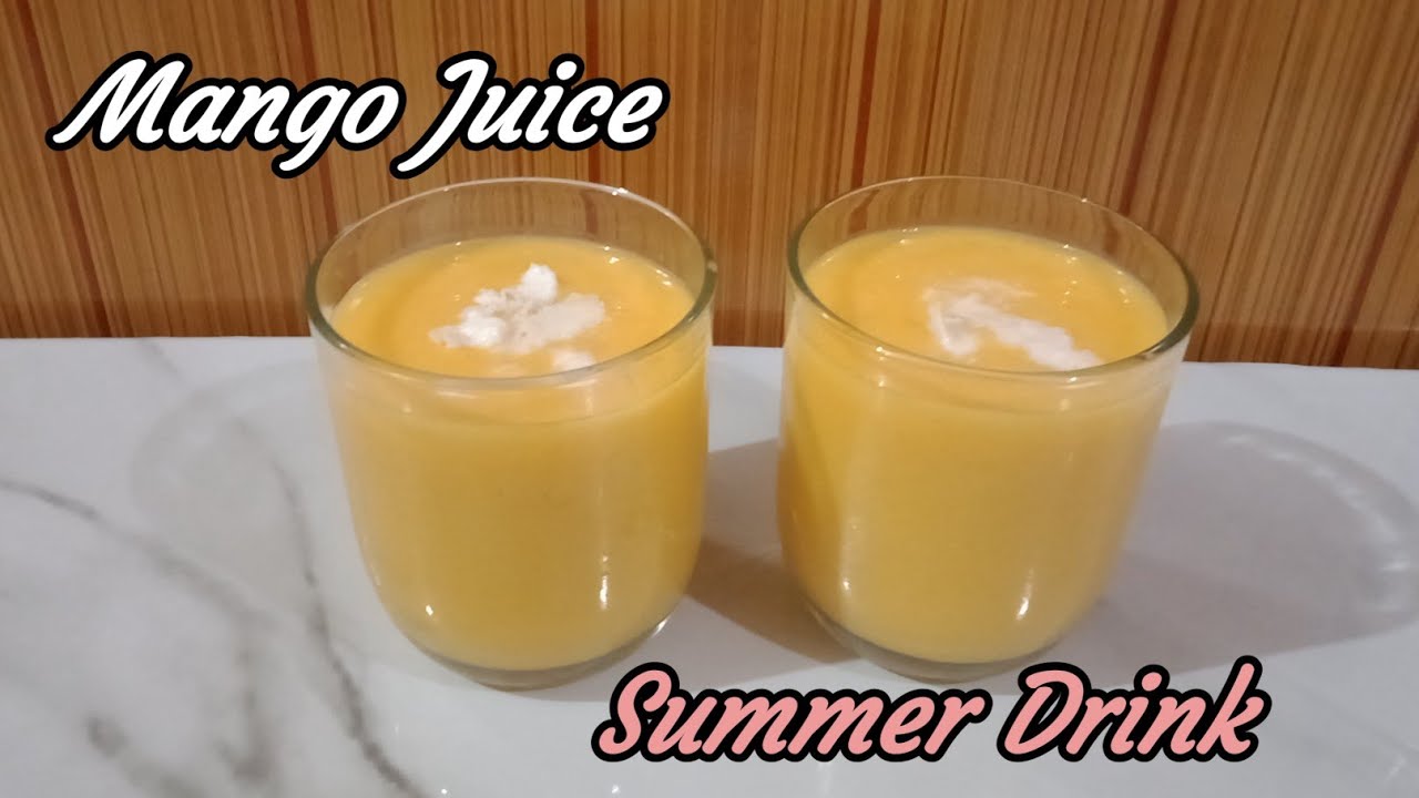 How to make Mango Juice | Summer drink | Mango shake - YouTube