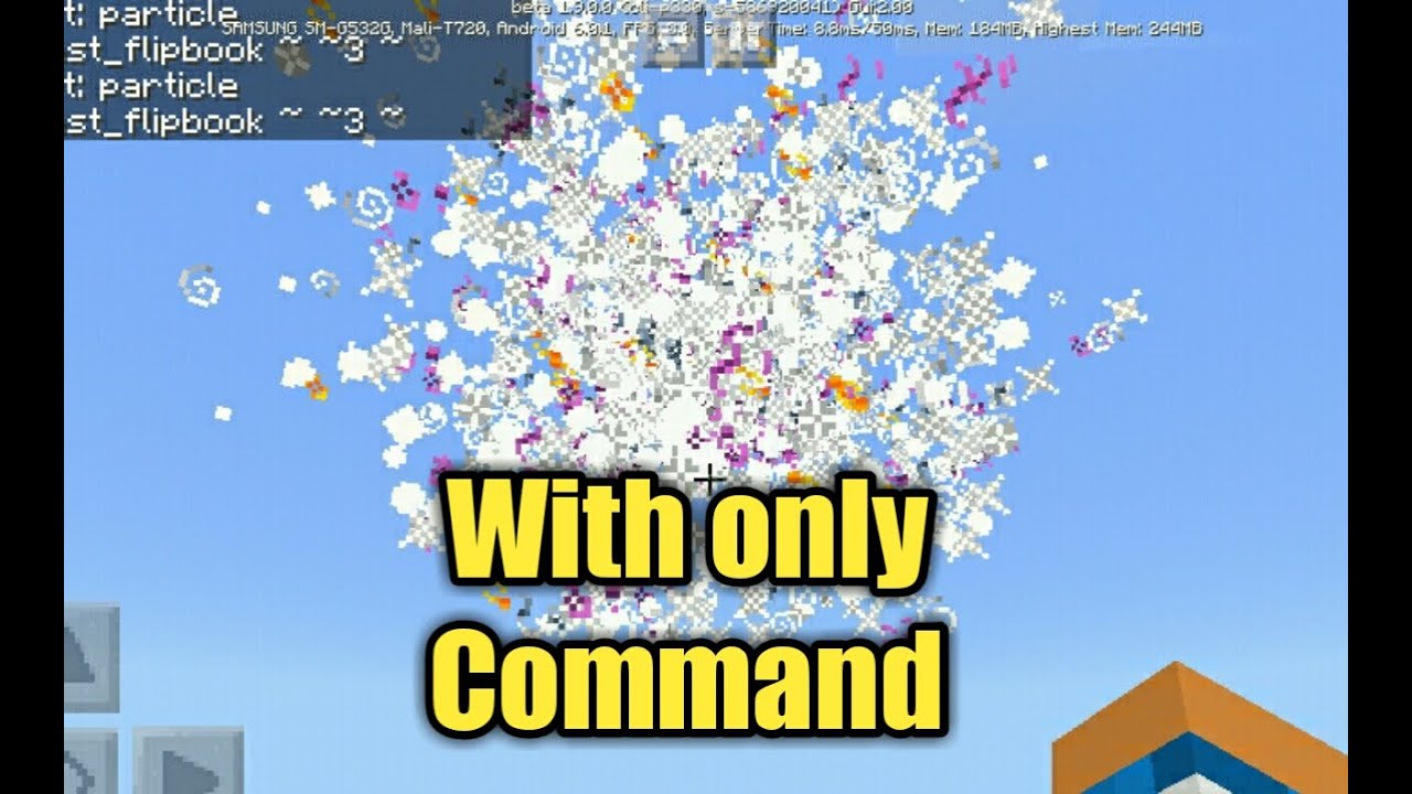 Minecraft Particle Command (MCPE 1.9) - YouTube