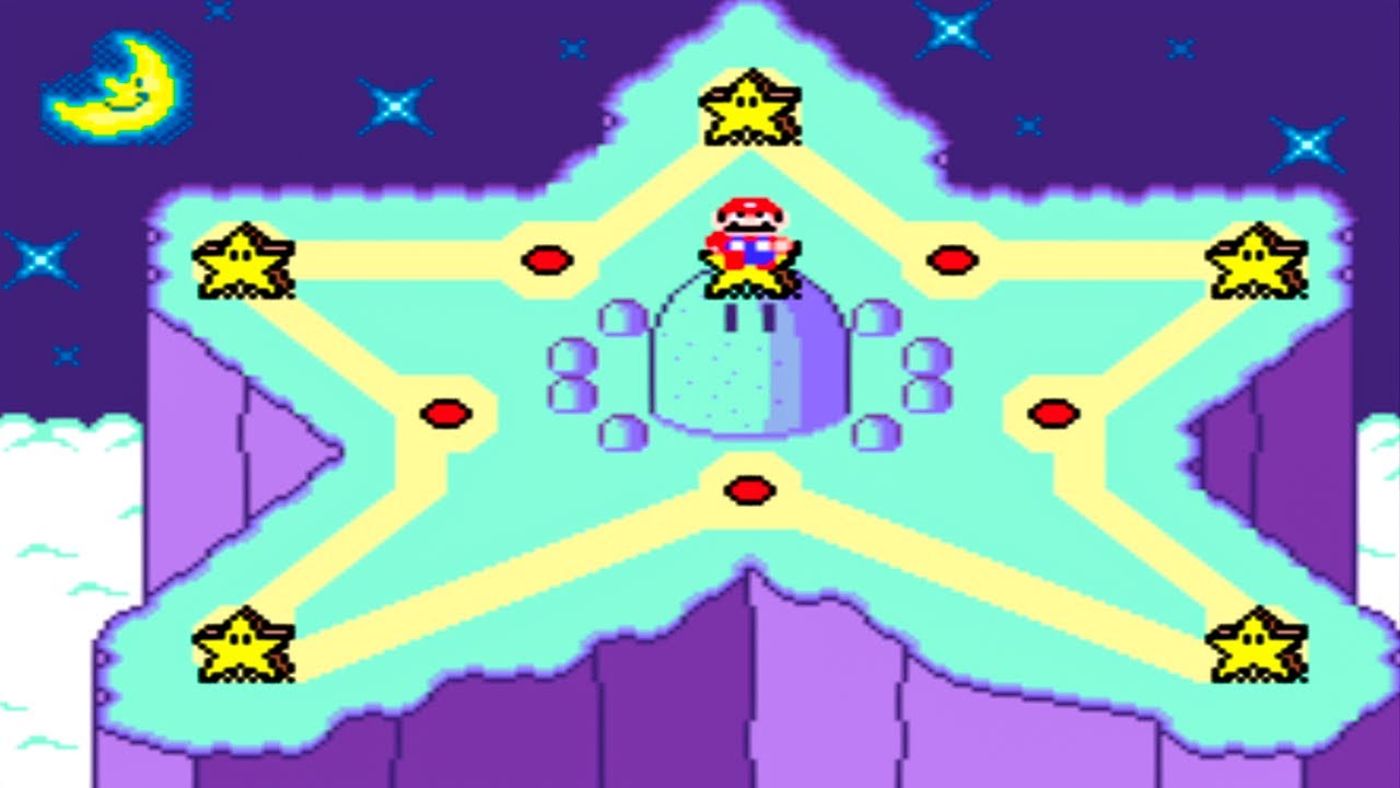 Super Mario World - STAR ROAD 100% Gameplay (SNES) - YouTube