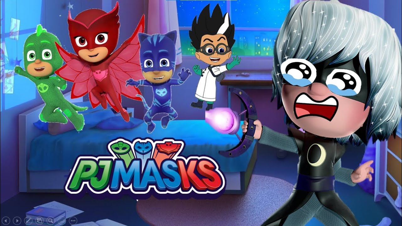 five little monkeys jumping on the bed and PJ MASKS | Nursery Rhymes ...