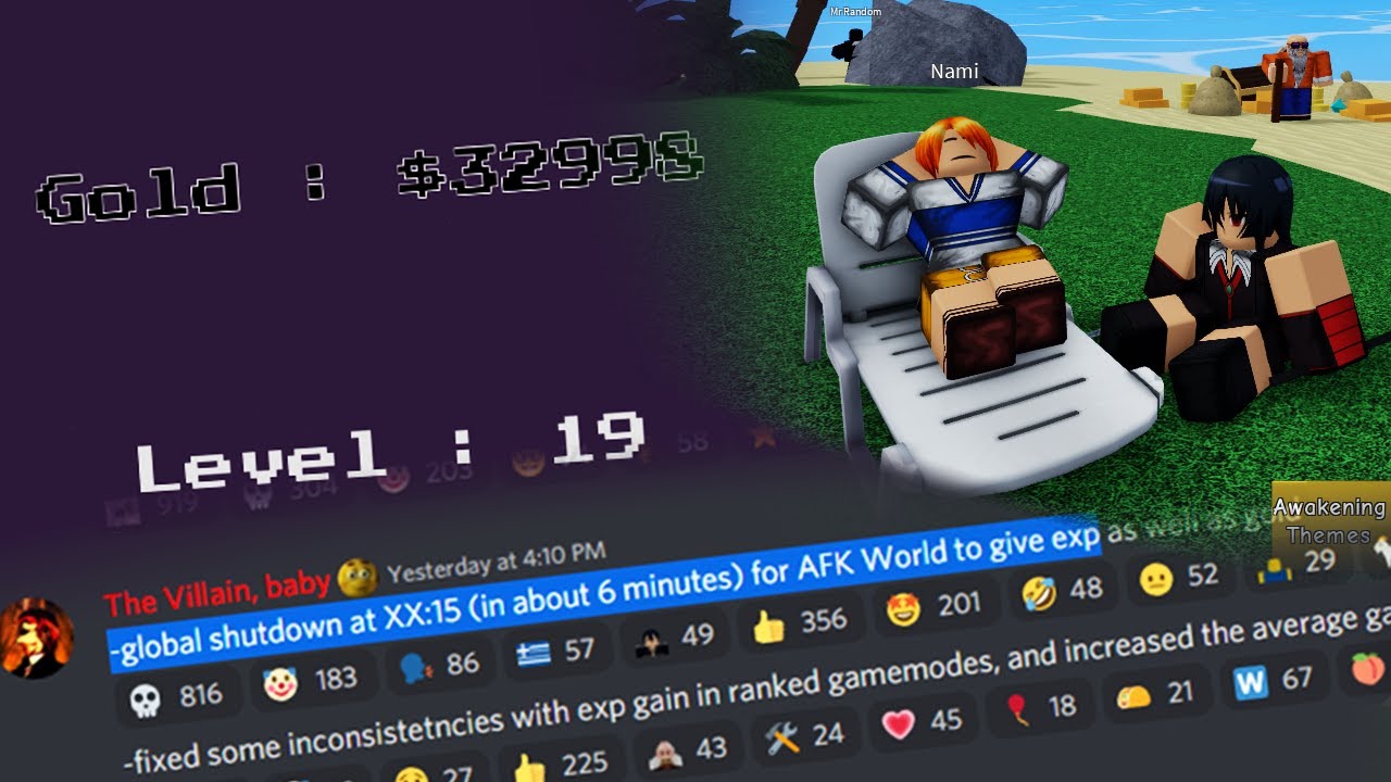 Anime Battle Arena: AFK WORLD NOW GIVES EXP! - YouTube