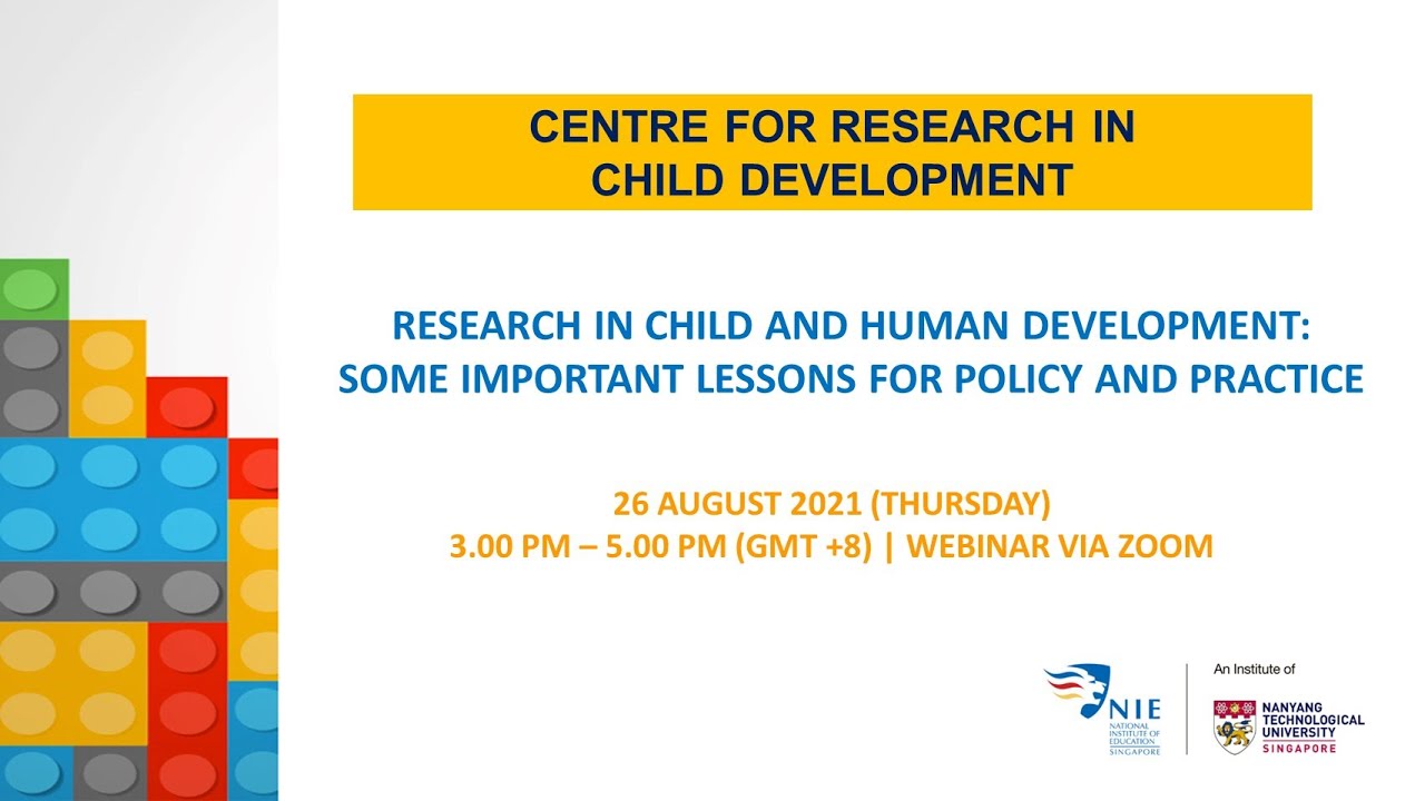 Research in Child and Human Development: Some Important Lessons for ...