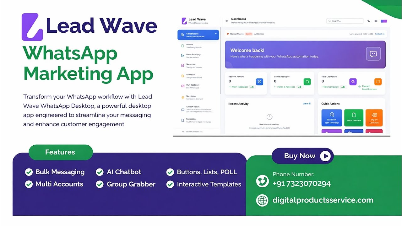 🚀 Lead Wave WhatsApp Marketing App – Best WhatsApp Automation Tool ...