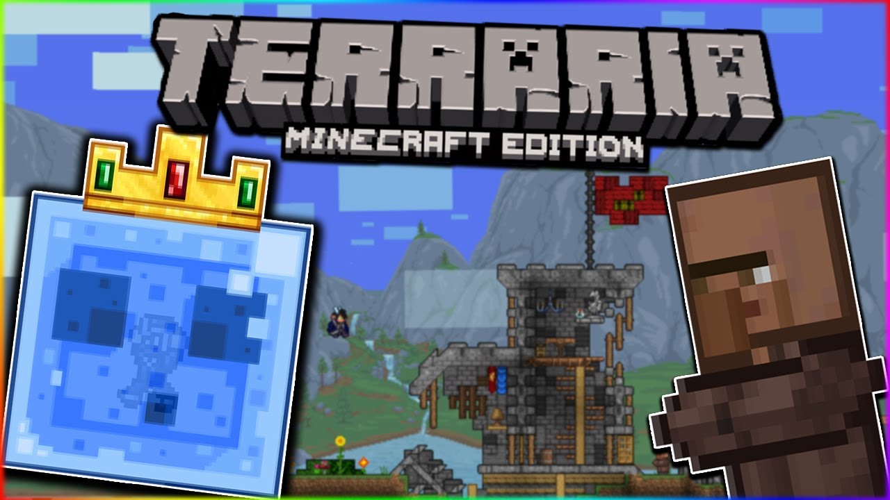 TERRARIA + MINECRAFT? (Terraria Texture Pack Showcase) - YouTube