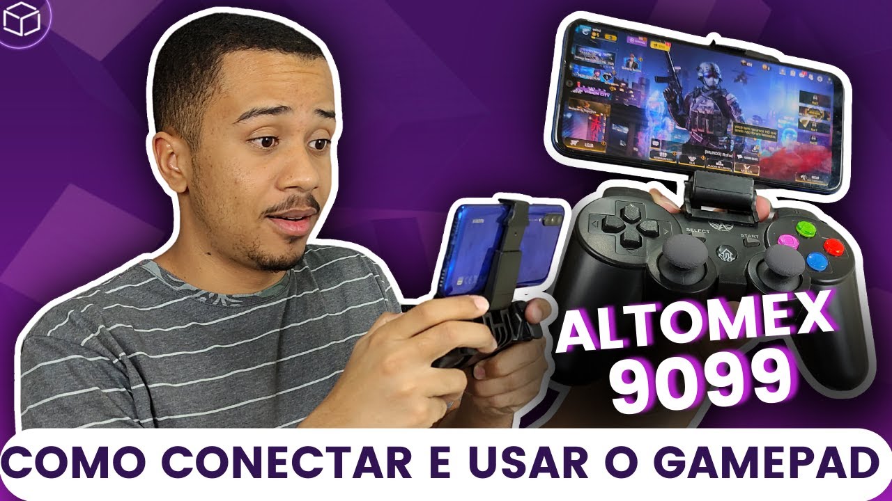 COMO CONECTAR O GAMEPAD ALTOMEX 9099 NO SMARTPHONE! (COMO FUNCIONA E COMO USAR) - YouTube