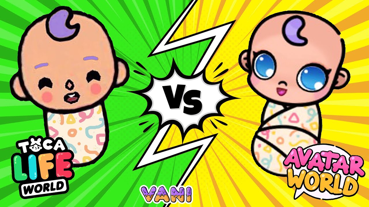 BEBES de TOCA BOCA LIFE WORLD 🆚 BEBES de AVATAR WORLD - YouTube