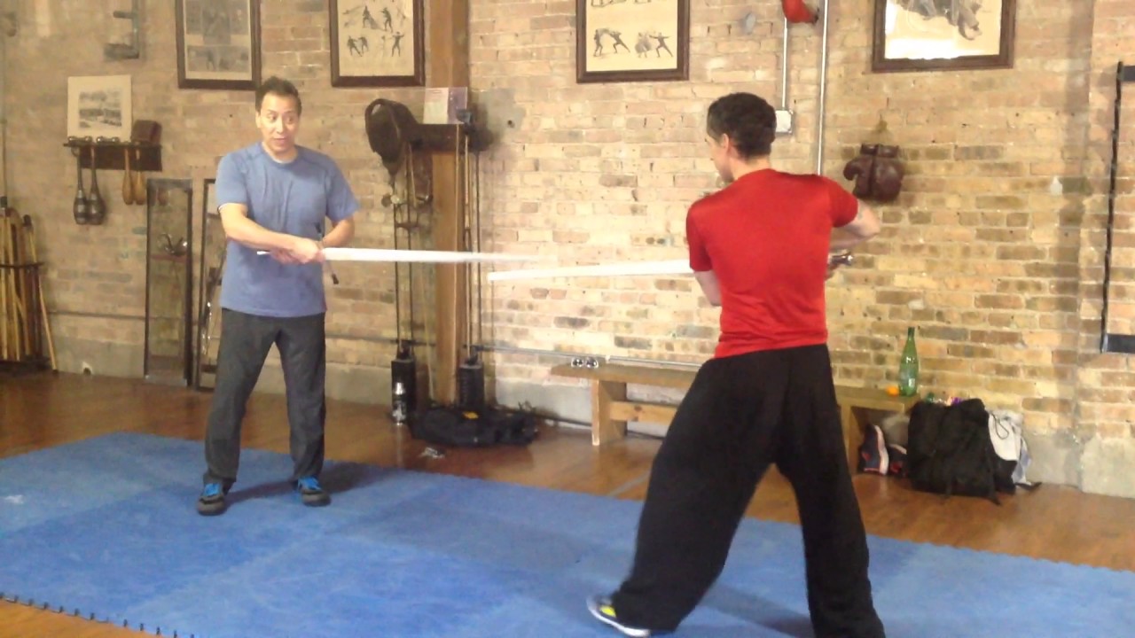Basic application reference two handed sword - YouTube