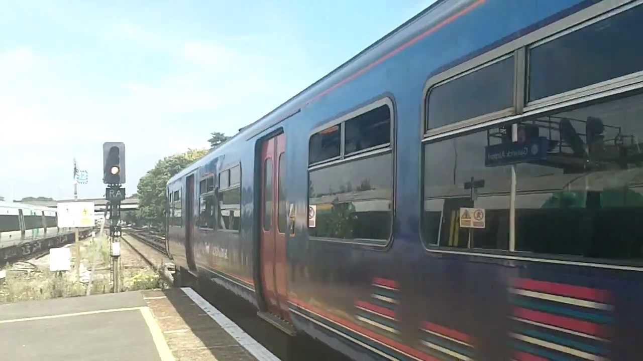 4 car FCC class 319 departs gatwick airport station - YouTube