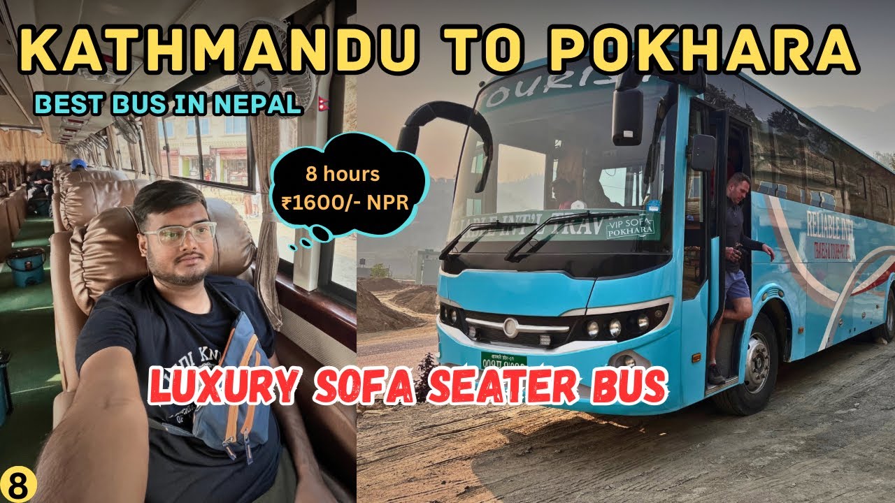 KATHMANDU to POKHARA Bus Journey | Luxurious Bus of Nepal - YouTube
