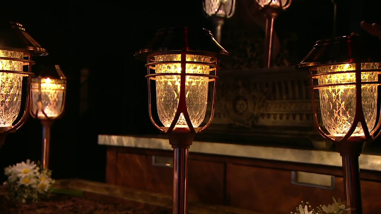 Duracell 6-Piece Large Solar Pathway Lights on QVC - YouTube