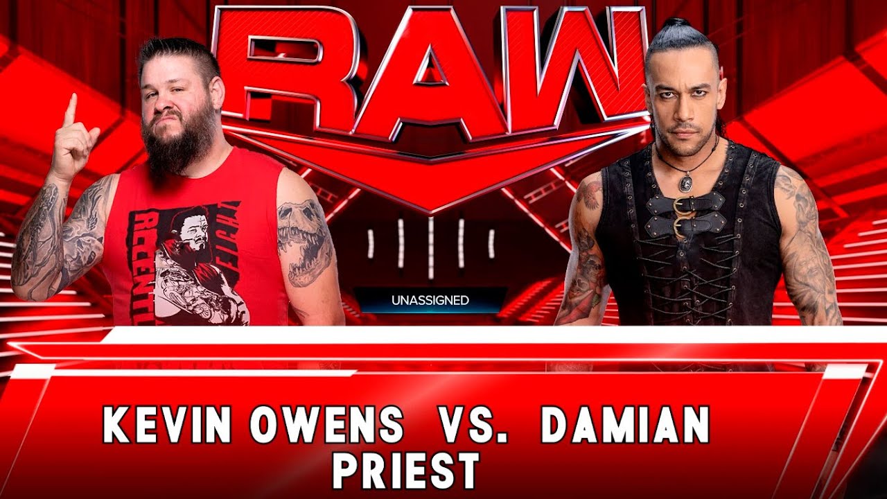 Kevin Owens VS Damian Priest - Monday Night Raw - WWE 2K23 #5 - YouTube