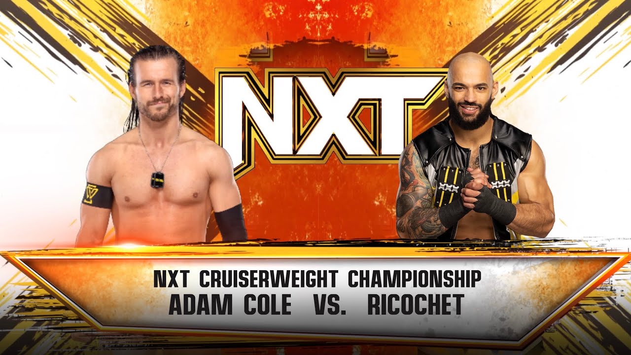 WWE2K23- Adam Cole Vs Ricochet For The NXT Cruiserweight Championship ...