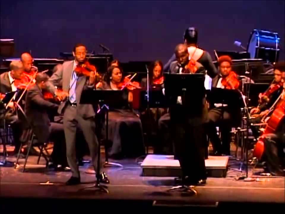 Marvin L. Winans Academy H.S. Orchestra - Bach Concerto for Two Violins ...